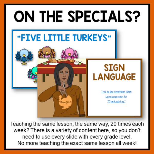 Thanksgiving Library Lesson - Elementary Library Lesson - Around the ...