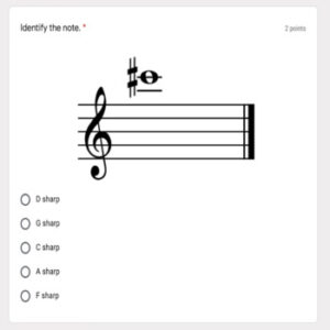 Google Classroom DIGITAL Music Theory Lesson 26: The Sharp Sign - Self ...