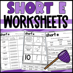 Short E Worksheets: Sorts, Cloze, Read and Draw, and More | Made By ...