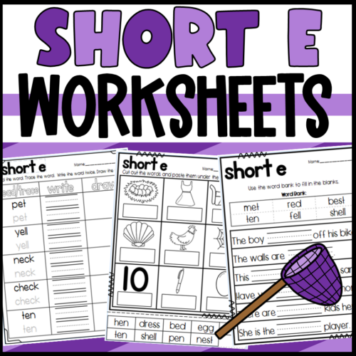 Short E Worksheets: Sorts, Cloze, Read and Draw, and More | Made By ...