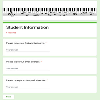 Google Classroom DIGITAL Music Theory Lesson 28 TEST UNIT 7 - Self ...