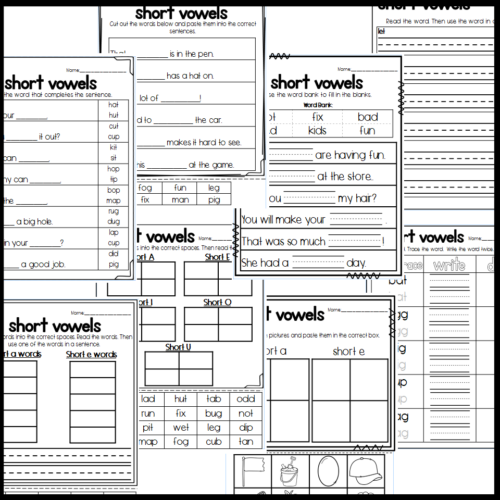 Short Vowel Worksheets - Made By Teachers