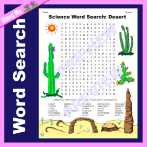 Science Word Search: Desert | Made By Teachers