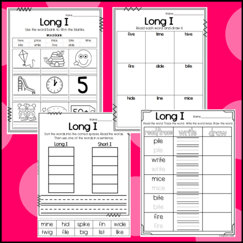 Long I, Silent E Worksheets | Made By Teachers