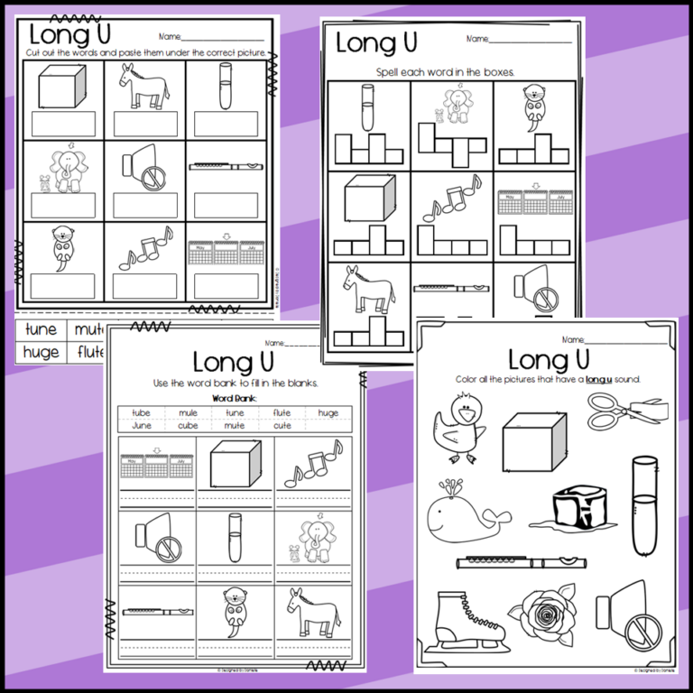 Long U, Silent E Worksheets | Made By Teachers