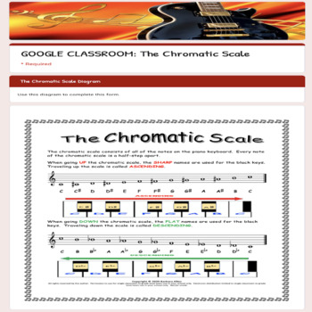 Google Classroom DIGITAL Music Theory Lesson 30: The Chromatic Scale ...