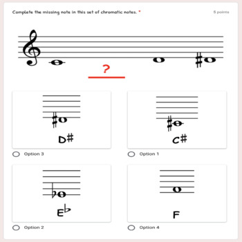 Google Classroom DIGITAL Music Theory Lesson 30: The Chromatic Scale ...