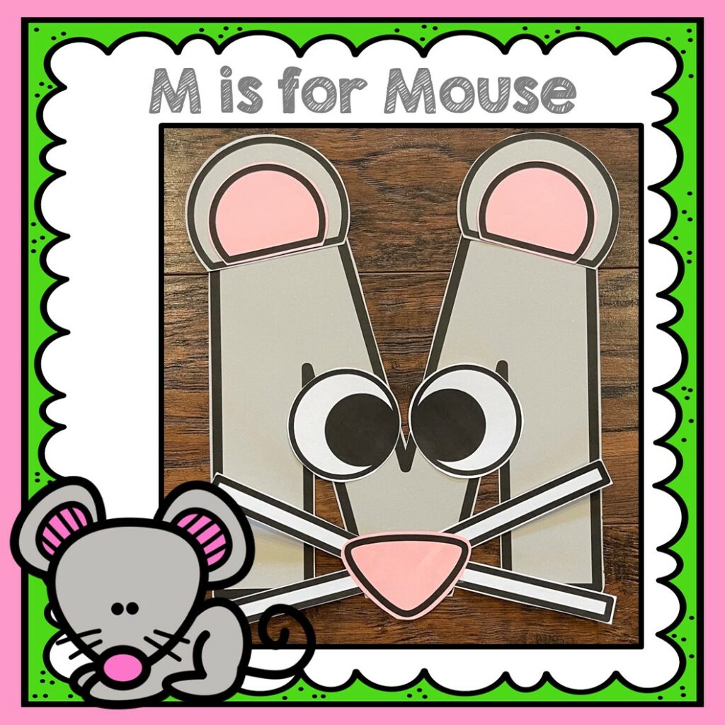 Letter M Craft, M is for mouse | Made By Teachers