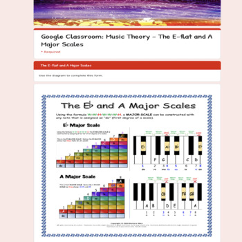 Google Classroom DIGITAL Music Theory Lesson 35: The E-flat and A Major ...