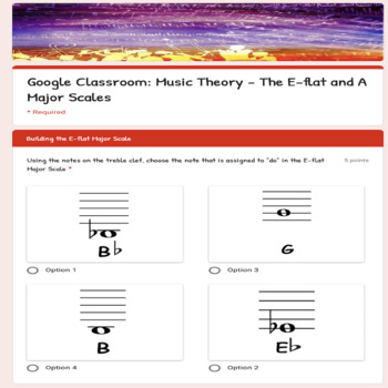 Google Classroom DIGITAL Music Theory Lesson 35: The E-flat and A Major ...