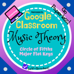 Google Classroom DIGITAL Music Theory Lesson 39: Circle of Fifths ...