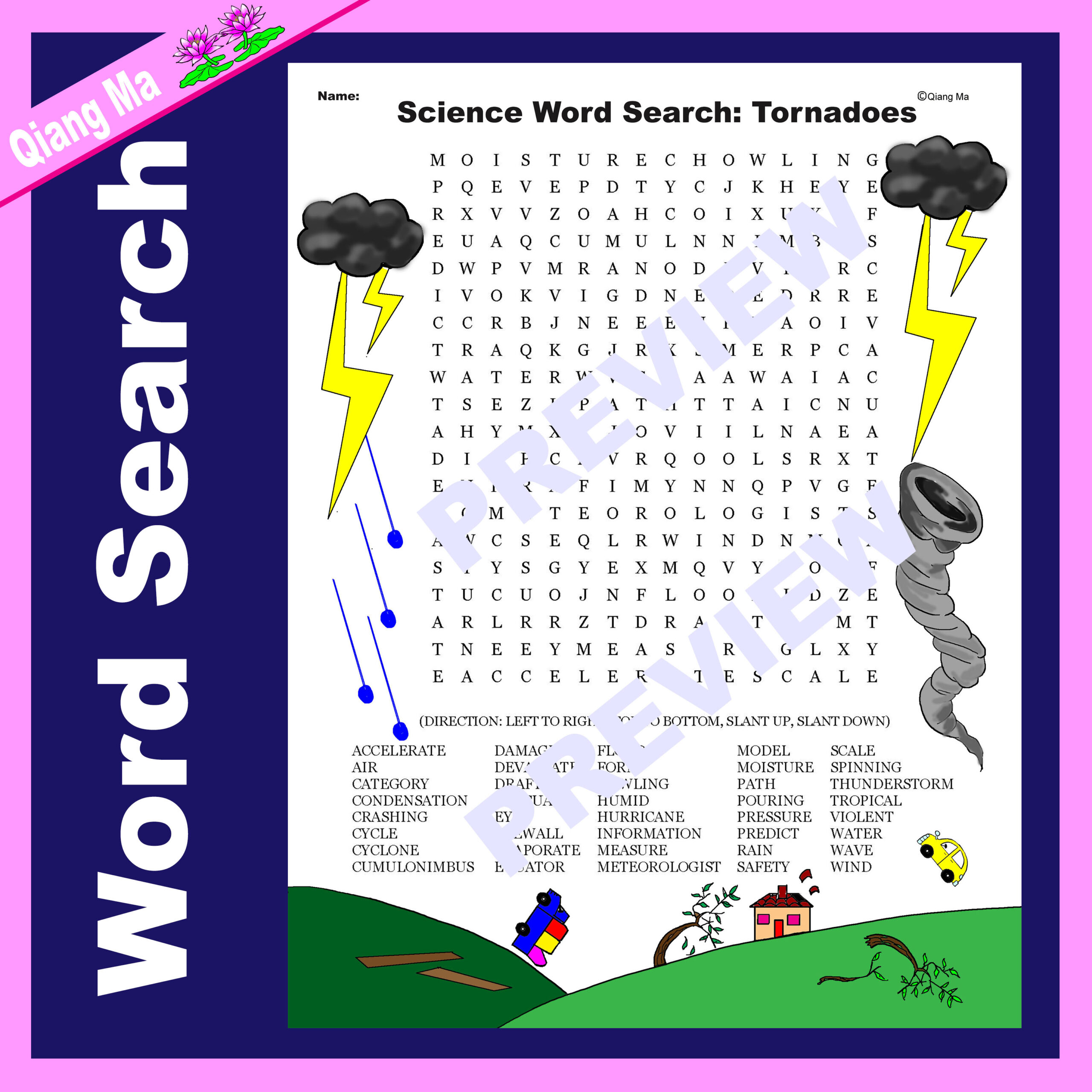 Science Word Search: Tornadoes | Made By Teachers