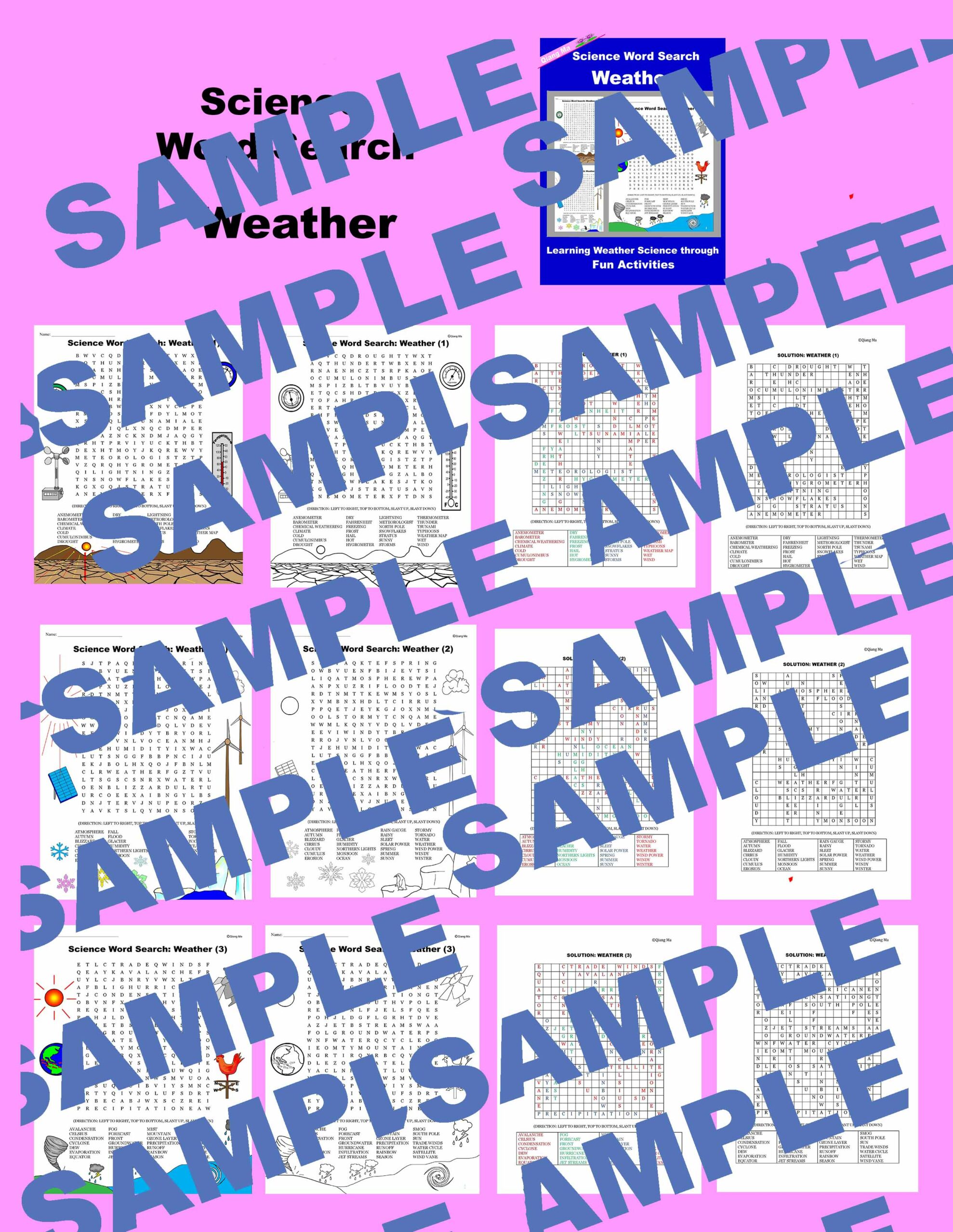 Science Word Search: Weather | Made By Teachers