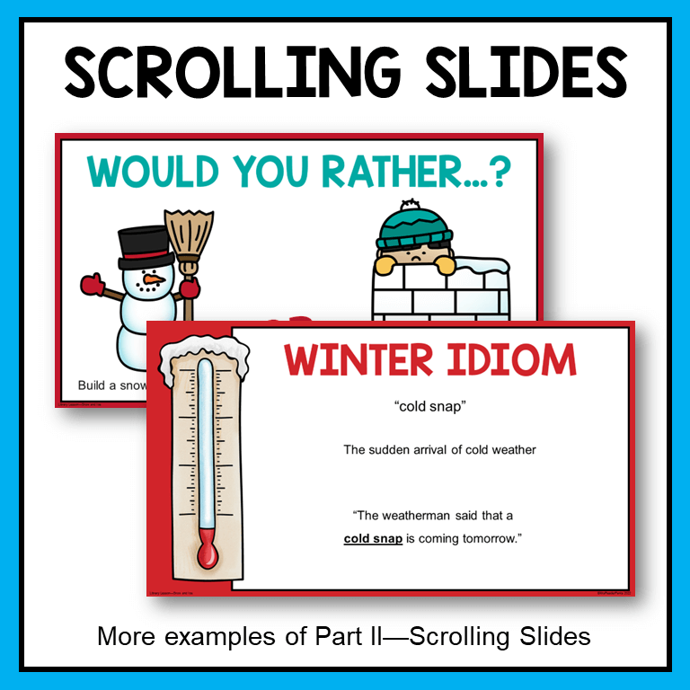 Elementary Library Lesson - Snow and Ice - Winter | Made By Teachers