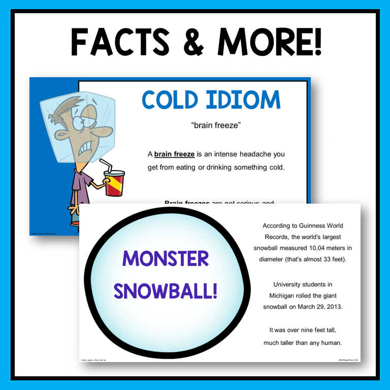 Elementary Library Lesson - Snow and Ice - Winter | Made By Teachers