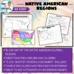 Native American Cultural Regions Map Activity- Label & Color Indigenous ...