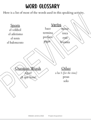 Free Time Info Gap for Interpersonal Speaking, Spanish - Made By Teachers