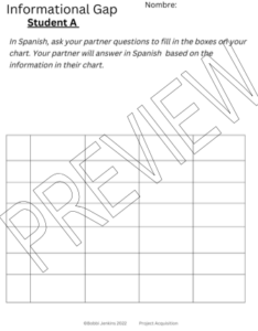 Free Time Info Gap for Interpersonal Speaking, Spanish - Made By Teachers