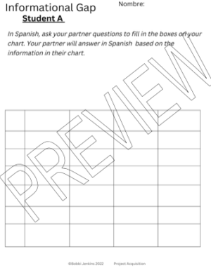 Free Time Info Gap for Interpersonal Speaking, Spanish - Made By Teachers