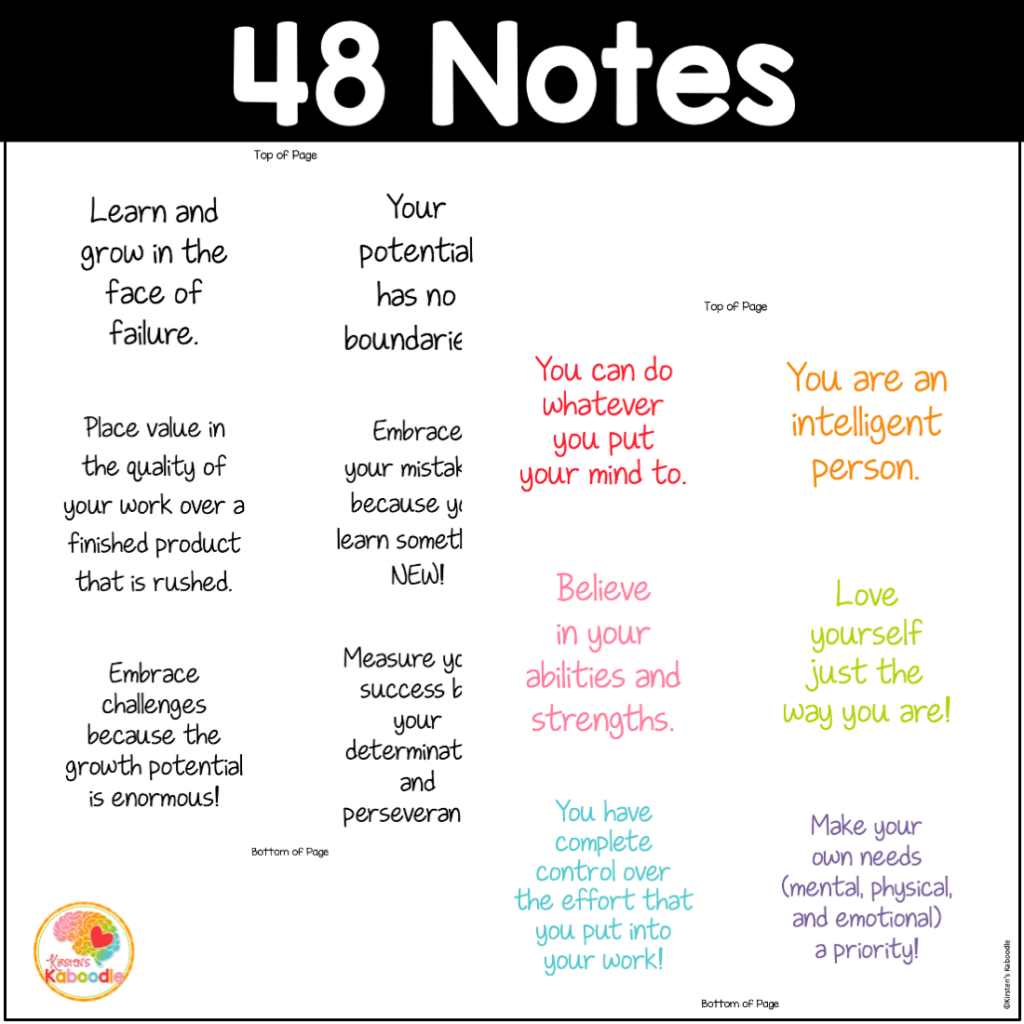 Positive Notes for Students | Encouraging Digital Stickers | Sticky ...