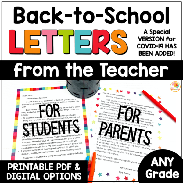 Welcome Back to School Letters from the Teacher Editable | First Day of ...