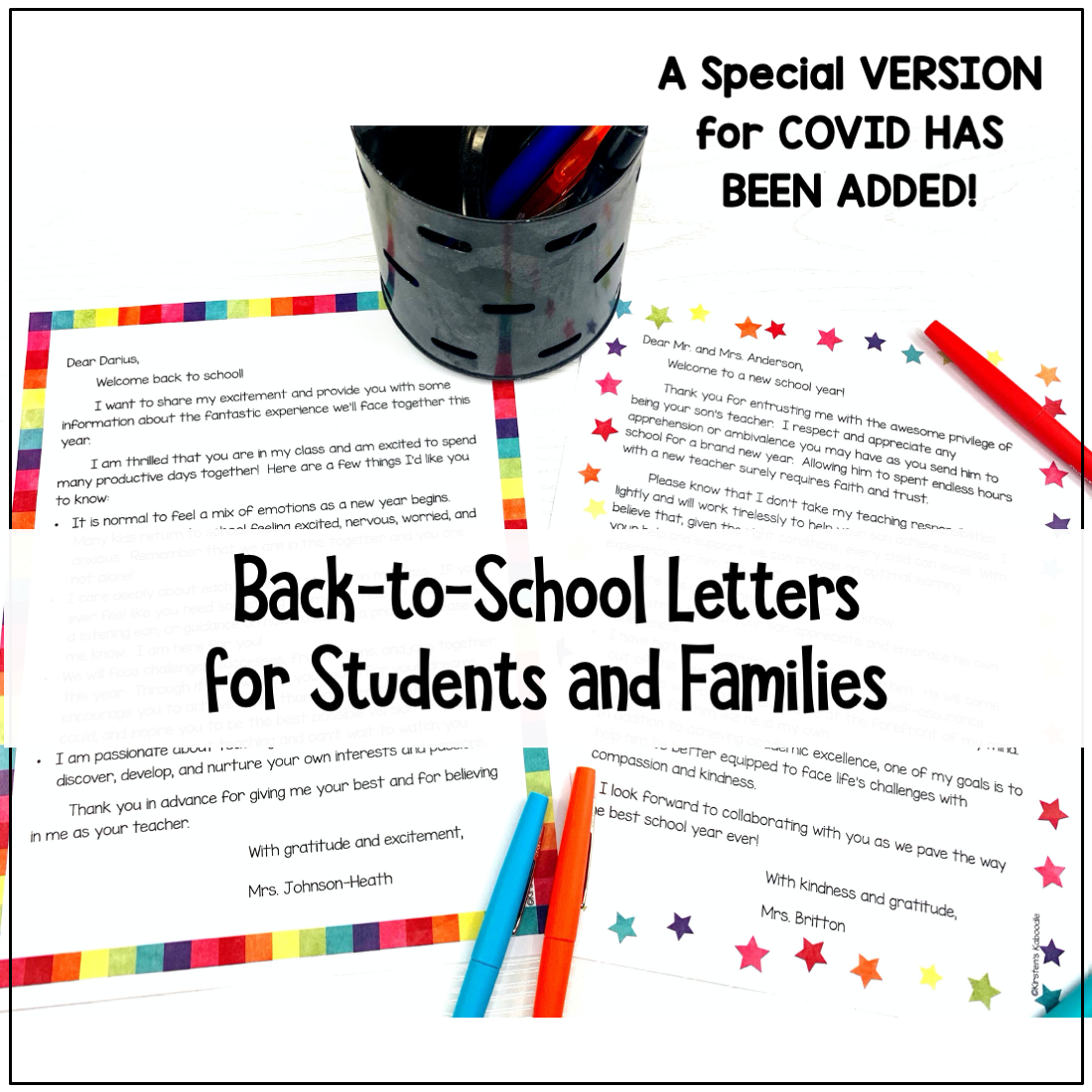 Welcome Back to School Letters from the Teacher Editable | First Day of ...