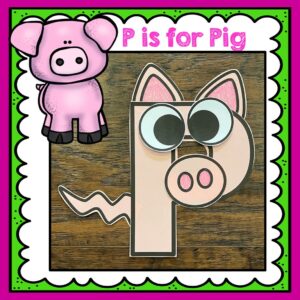 Letter Pp Craft, P is for Pig | Made By Teachers