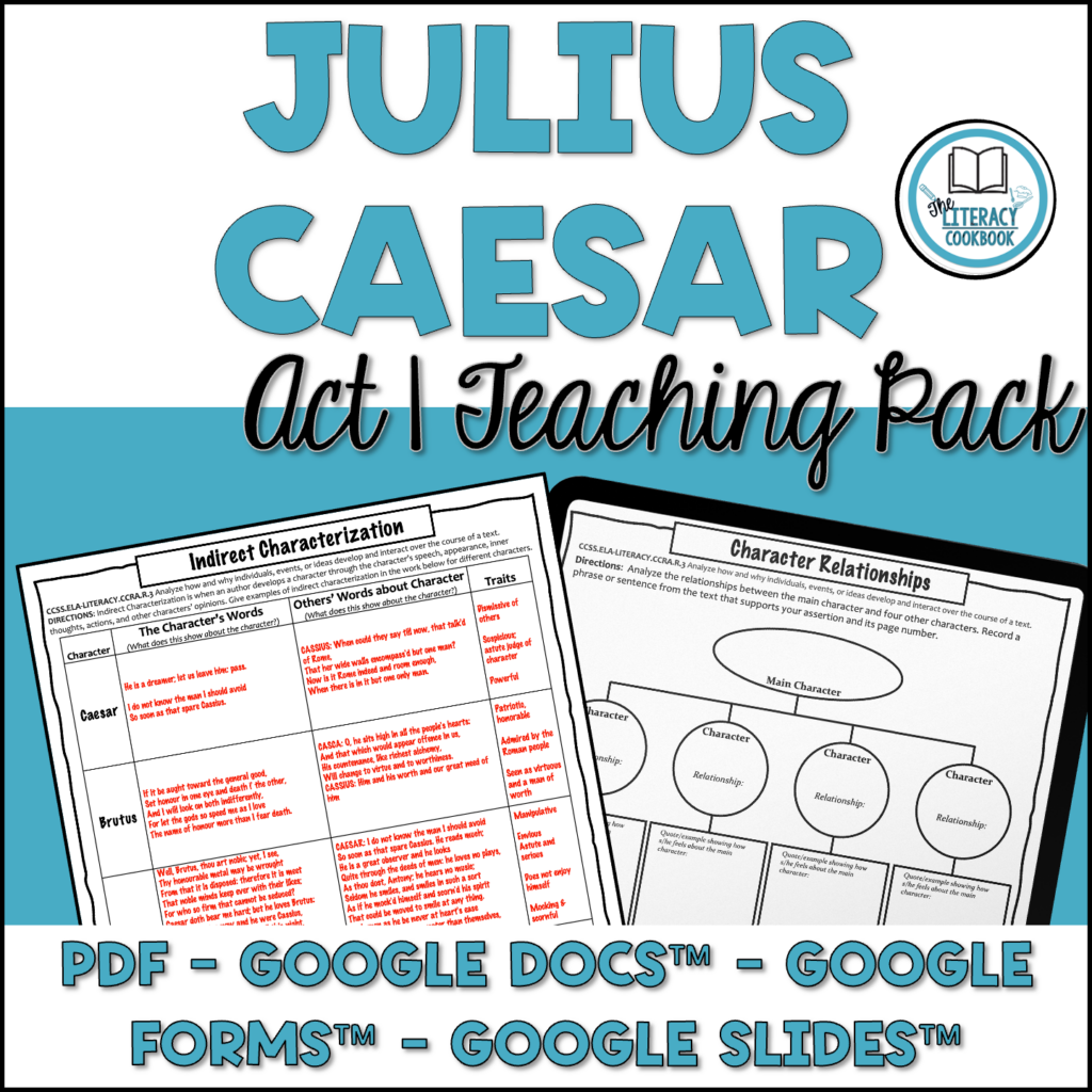 Julius Caesar Act 1 - Lessons for Act One of Shakespeare's Play ...