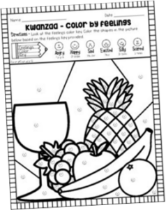 Kwanzaa Color by Feeling Worksheets | Made By Teachers