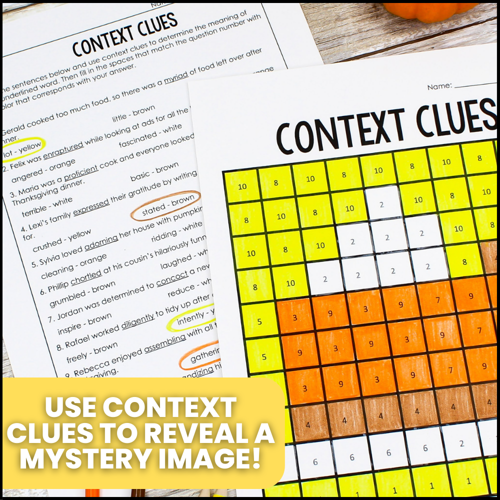 Thanksgiving Reading Comprehension Bundle Activities Middle School ...