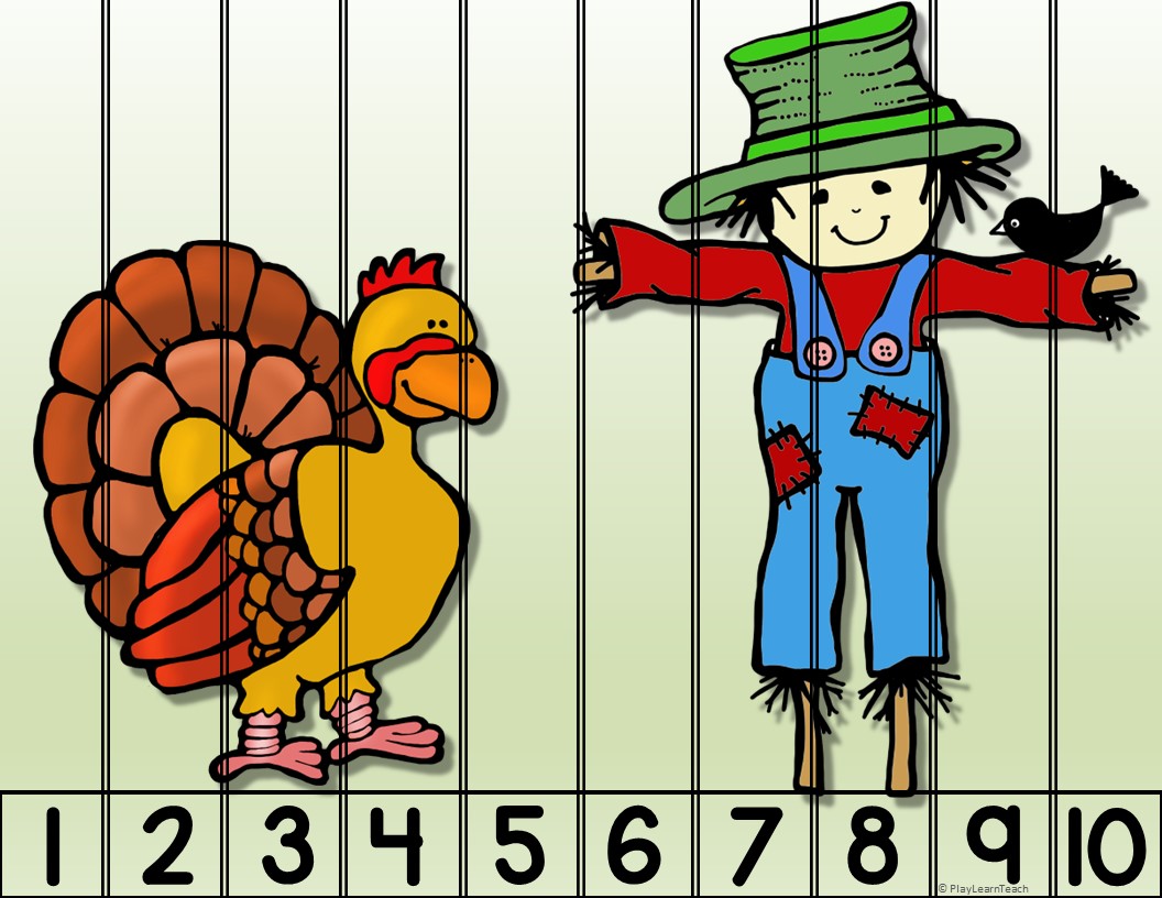 Thanksgiving Number & Alphabet Puzzles | Made By Teachers