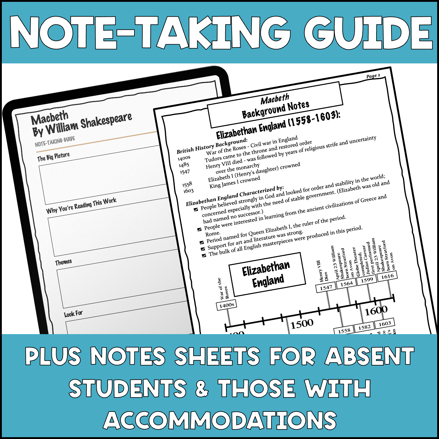 Julius Caesar & Tragedy Introduction - Background Notes & Note-Taking ...