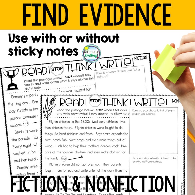 Thanksgiving Reading Passages with STOP and THINK Grades 1-2 | Made By ...
