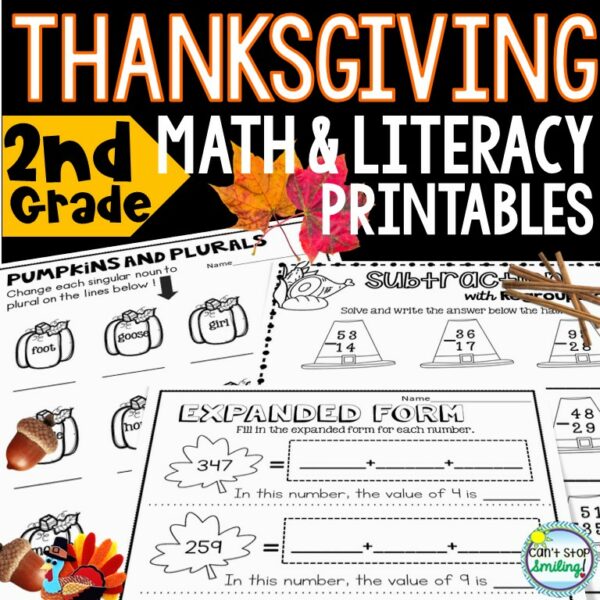 Thanksgiving Activities Math and Language Arts 2nd Grade - Made By Teachers