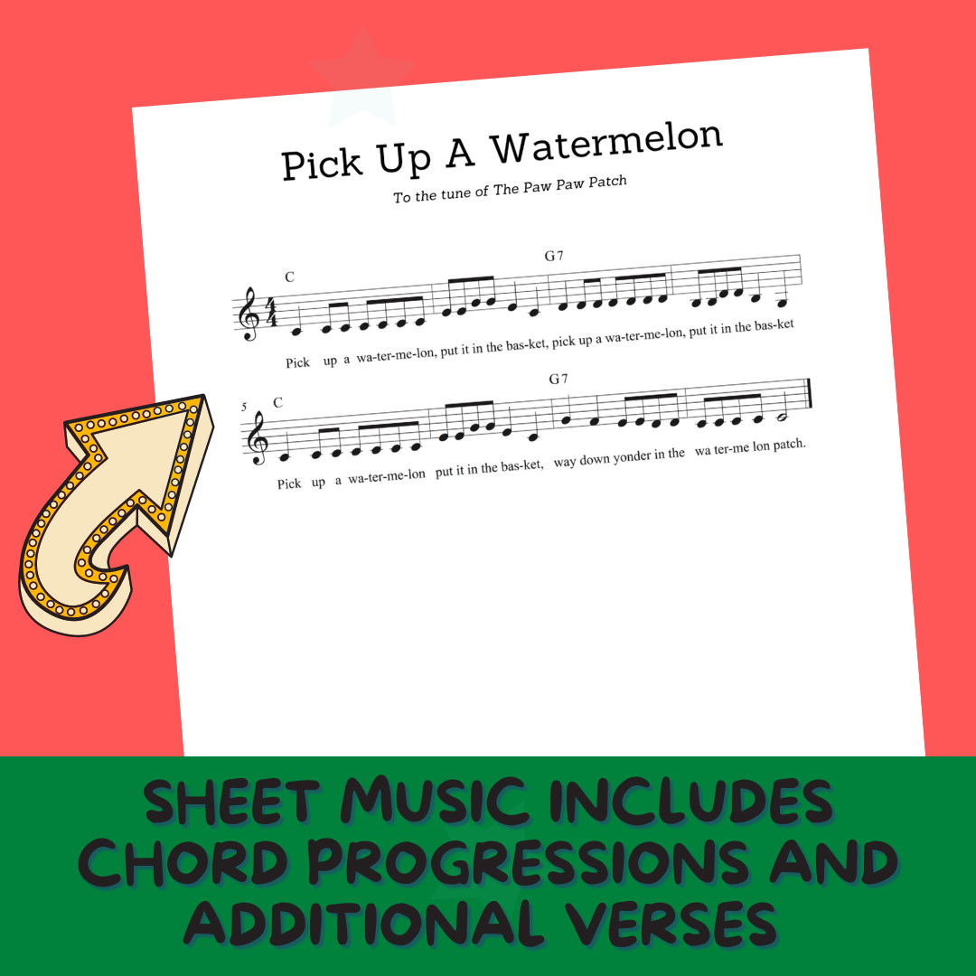 Preschool Music Lesson Plan | The Watermelon Seed | Music and Movement ...
