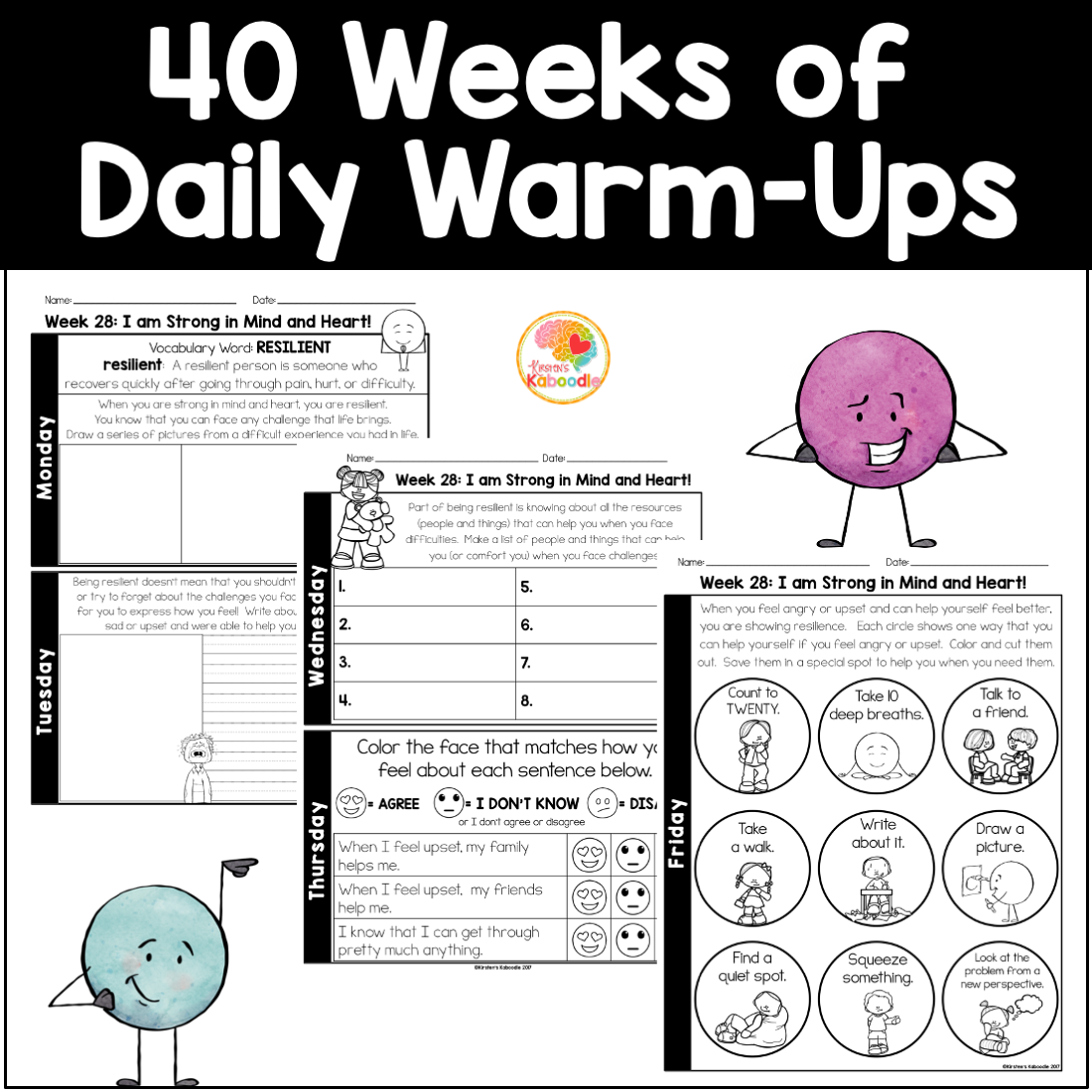 Growth Mindset Daily Bell Ringer Journal, Posters, and Reflections for ...