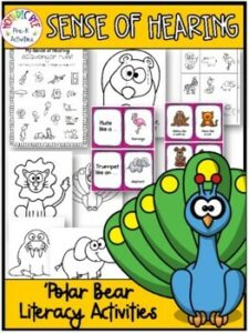 Sense of Hearing Polar Bear Literacy Activities - Made By Teachers