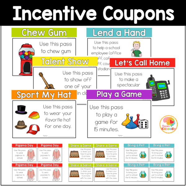Reward Coupons: No Cost Student Classroom Reward Tickets and ...