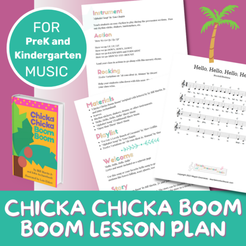 Preschool Music Lesson Plan | Chicka Chicka Boom Boom | Music and ...
