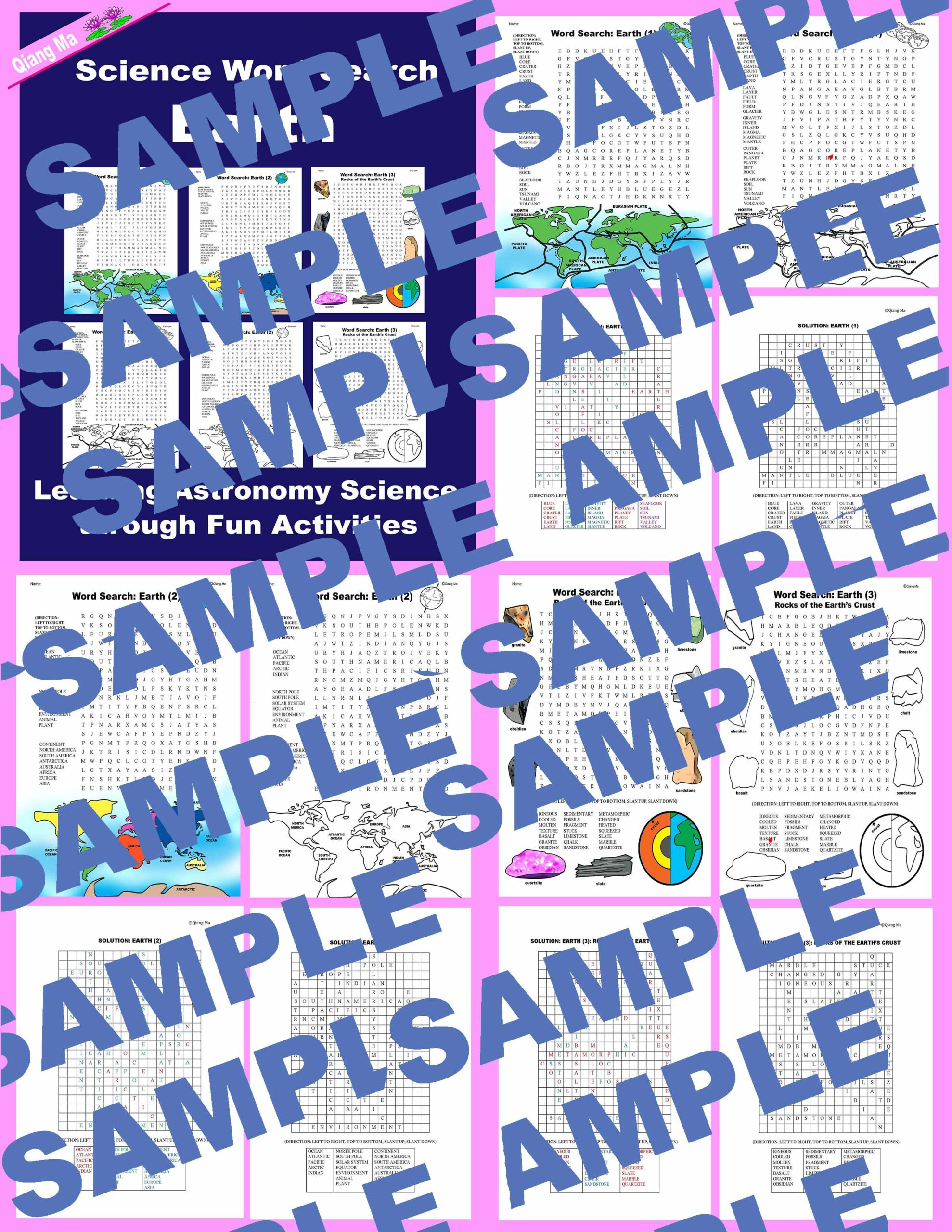 Science Word Search: Earth | Made By Teachers