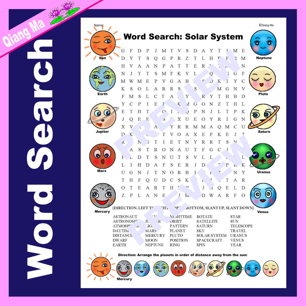 Science Word Search: Astronomy 5 in 1 Bundle | Made By Teachers
