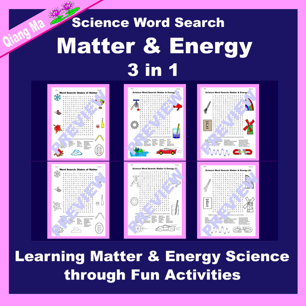 Science Word Search: Matter & Energy | Made By Teachers