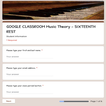 Google Classroom DIGITAL Music Theory Lesson 48: Sixteenth Notes - Self ...