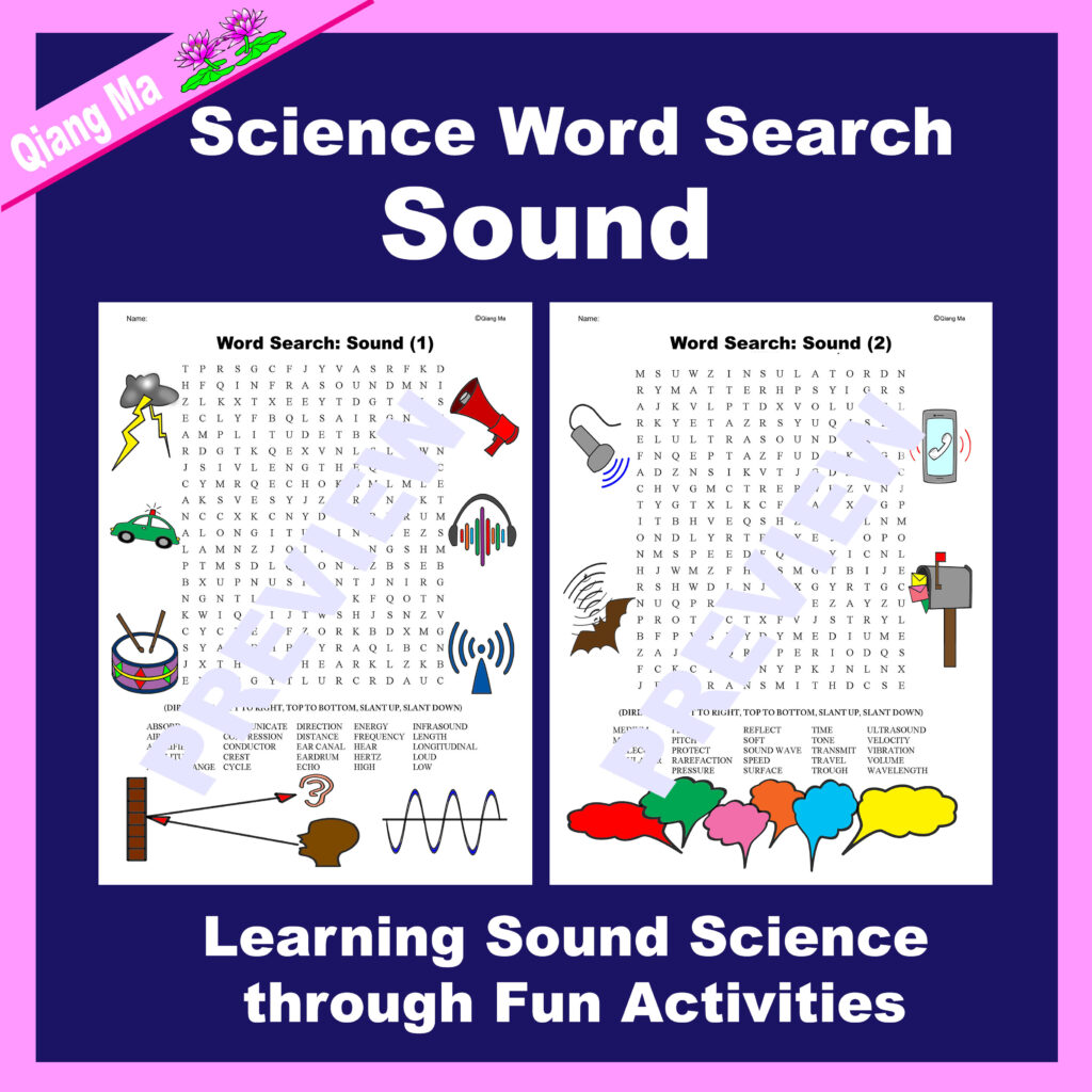 Science Word Search: Sound | Made By Teachers