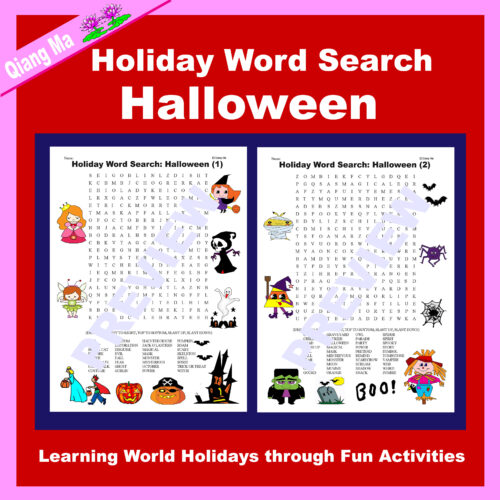 Word Search: Holidays Around The World Bundle | Made By Teachers