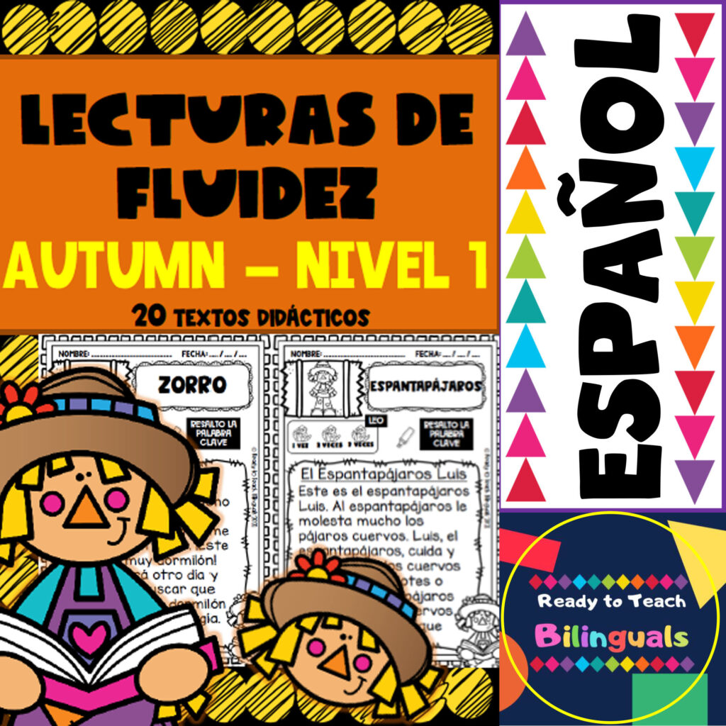 Reading Fluency Passages in Spanish - AUTUMN / FALL Set - 20 Passages ...