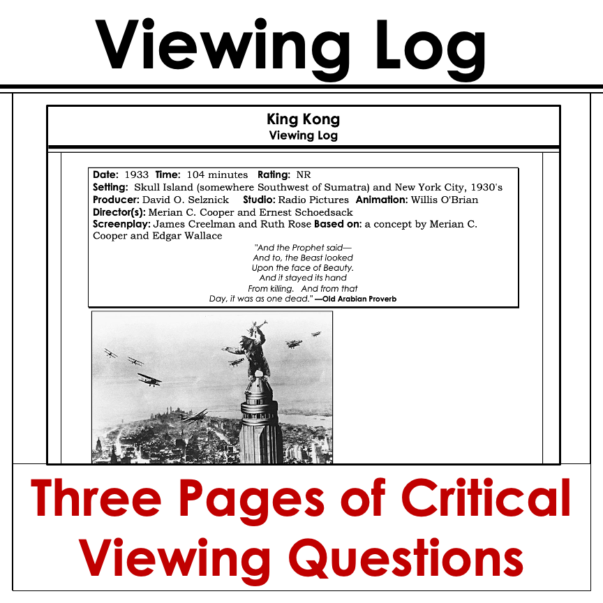 King Kong 1933 - Horror Movie Genre - Print & Digital Film Analysis ...