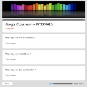 Google Classroom DIGITAL Music Theory Lesson 51: Intervals - Self ...