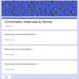 Google Classroom DIGITAL Music Theory Lesson 53: Chromatic Intervals ...