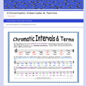 Google Classroom DIGITAL Music Theory Lesson 53: Chromatic Intervals ...